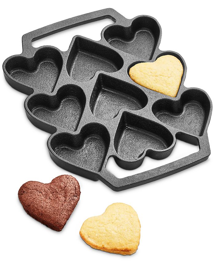 Martha Stewart Collection Cast Iron Heart Pan, Created for Macy's - Macy's