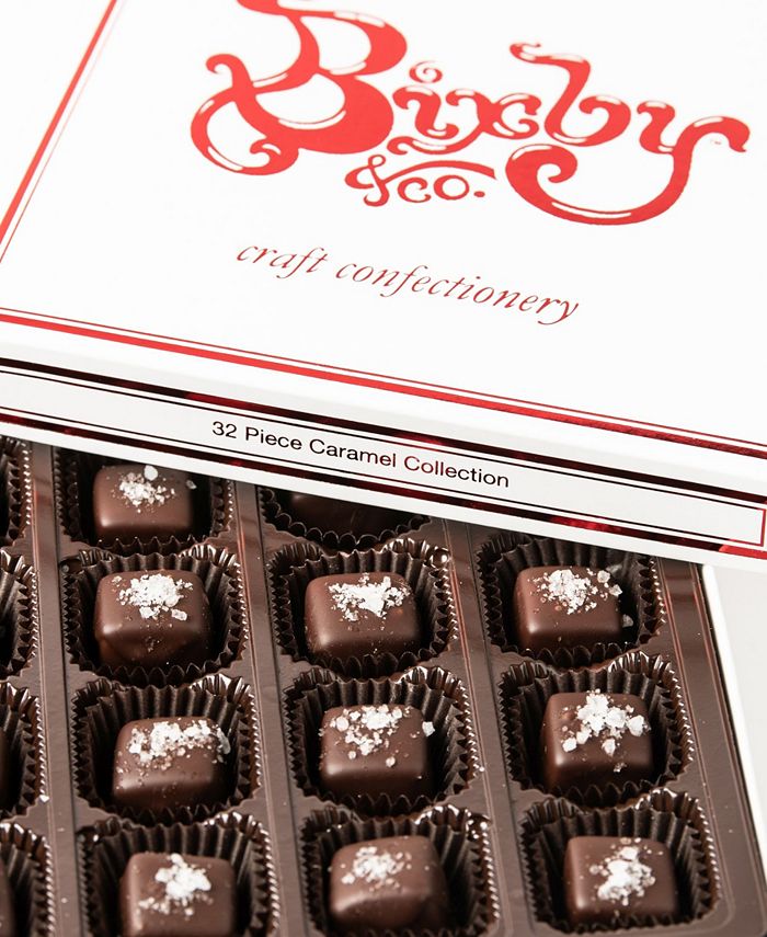 Bixby Chocolate Dark Chocolate Sea Salted Caramels Gift Box, 32 Piece ...