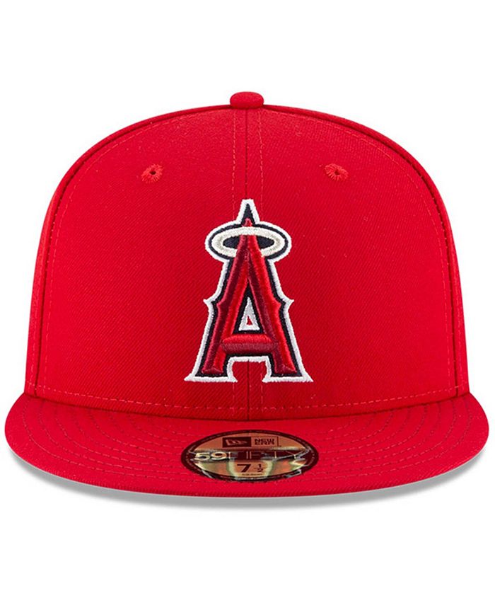 New Era Men's Red Los Angeles Angels 60th Anniversary Authentic ...