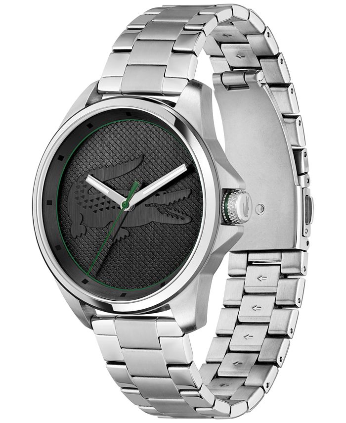 Lacoste Men's Le Croc Stainless Steel Bracelet Watch 43mm - Macy's