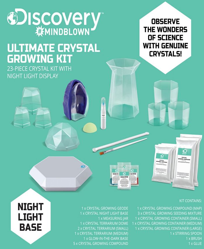 Discovery #MINDBLOWN Ultimate 23-Piece Crystal Growing Kit - Macy's