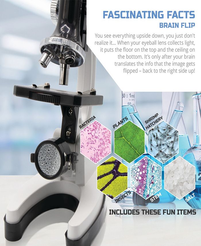 Discovery #MINDBLOWN 48 Piece Microscope Set with Case - Macy's