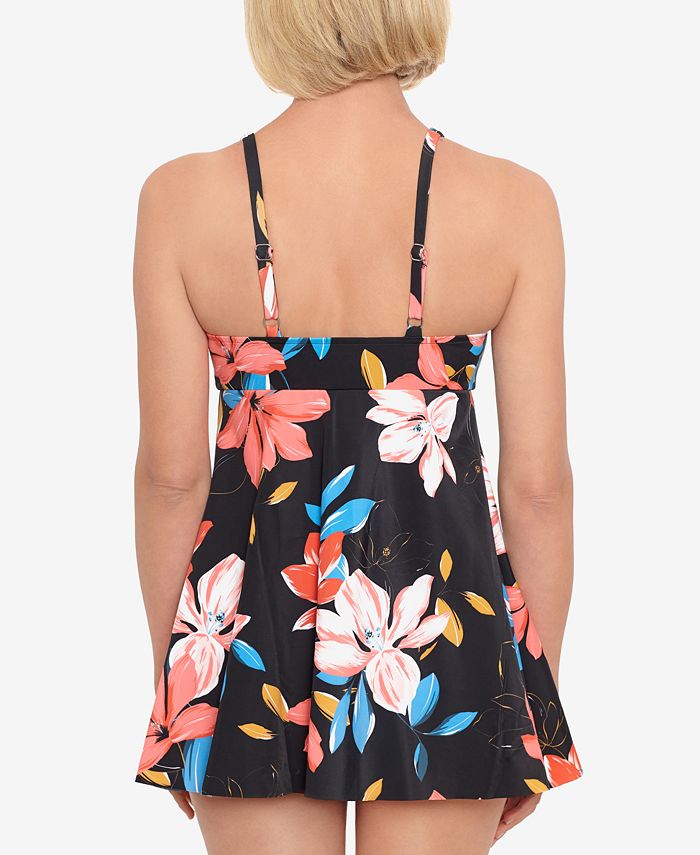 Swim Solutions Tummy Control Swimdress Created For Macys Macys