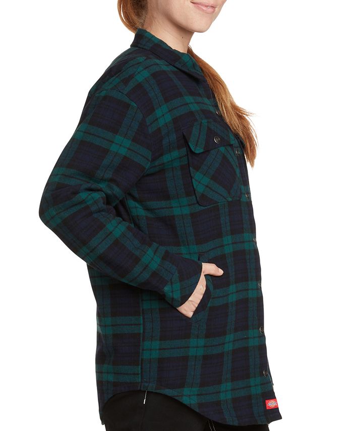 Dickies Plaid Snap-Front Jacket & Reviews - Jackets & Vests - Juniors ...