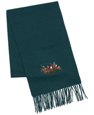 Polo Ralph Lauren Men's Embroidered Cashmere Scarf - Macy's