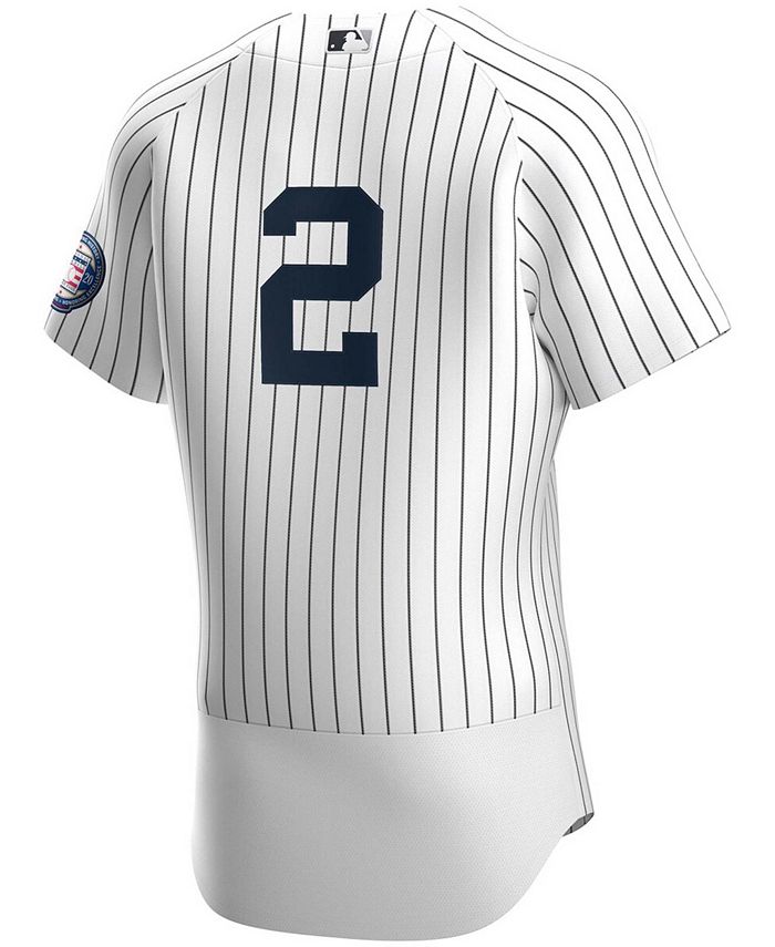 Nike Men's Derek Jeter White, Navy New York Yankees 2020 Hall Of Fame ...