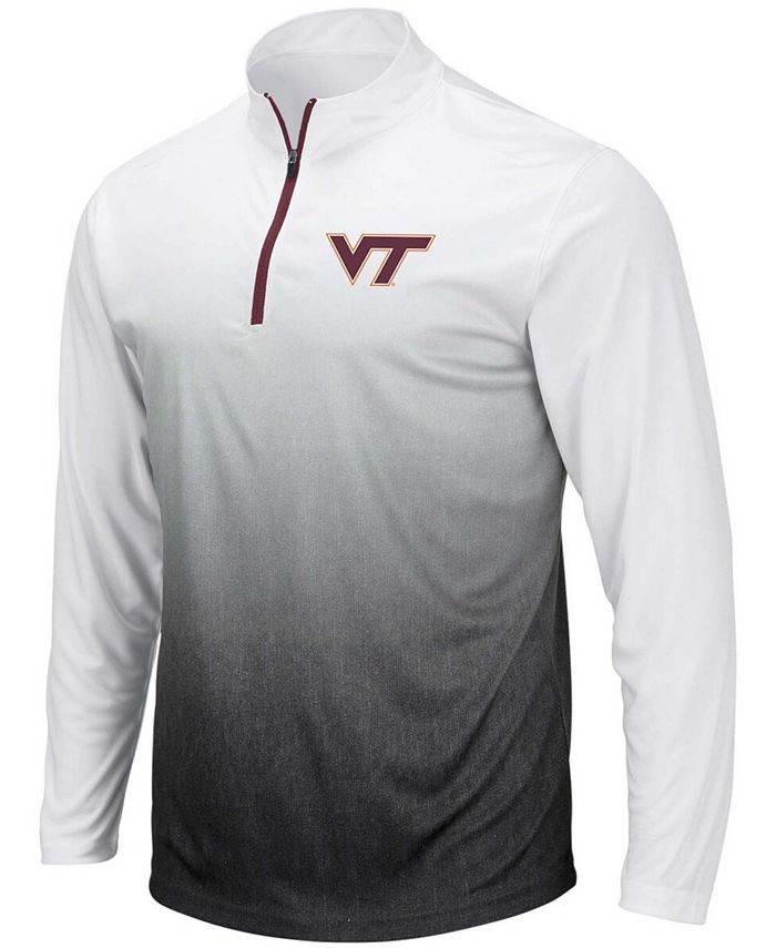Colosseum Men's Gray Virginia Tech Hokies Magic Team Logo Quarter-Zip ...