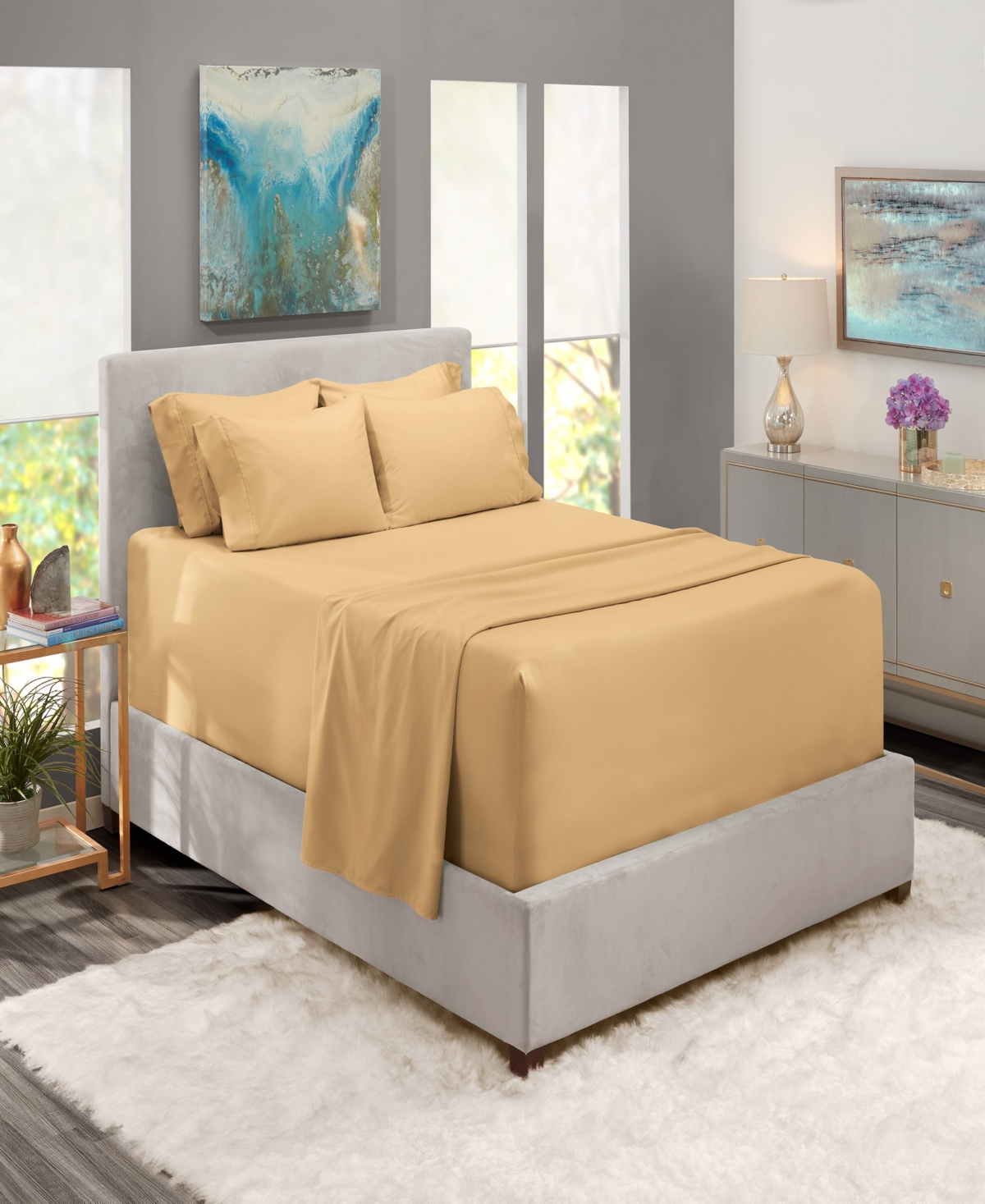 Click here for Nestl Extra Deep Pocket 6-Pc. Sheet Set  King - Ca... prices