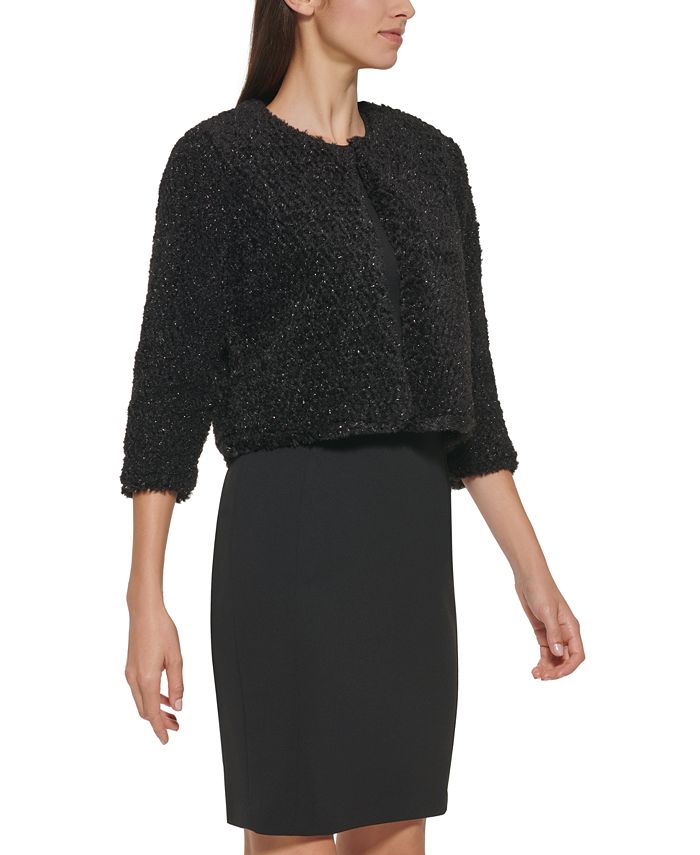 Calvin Klein Faux-Fur Jacket - Macy's