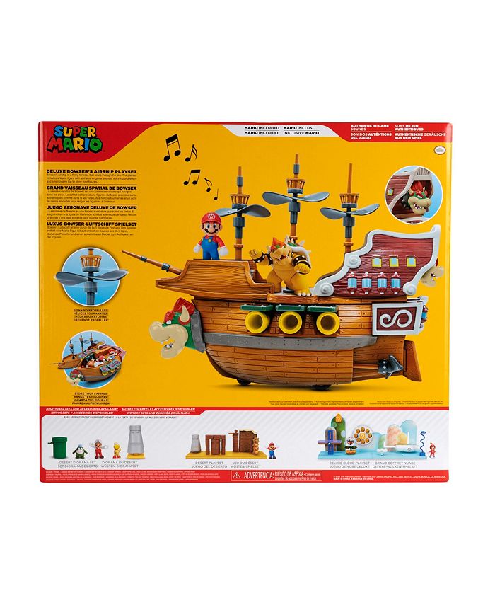 SUPER MARIO Deluxe Bowsers Ship Playset - Macy's