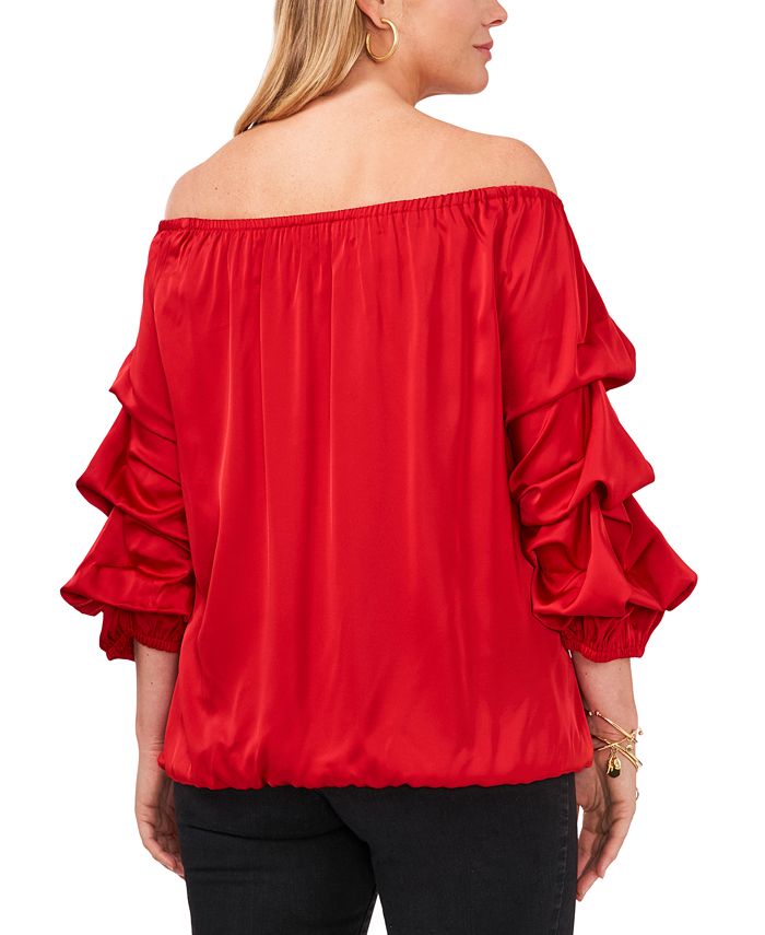 Vince Camuto Plus Size Balloon-Sleeve Top - Macy's