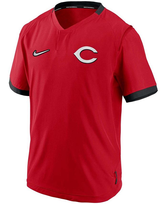 Nike Men's Red, Black Cincinnati Reds Authentic Collection Short Sleeve ...