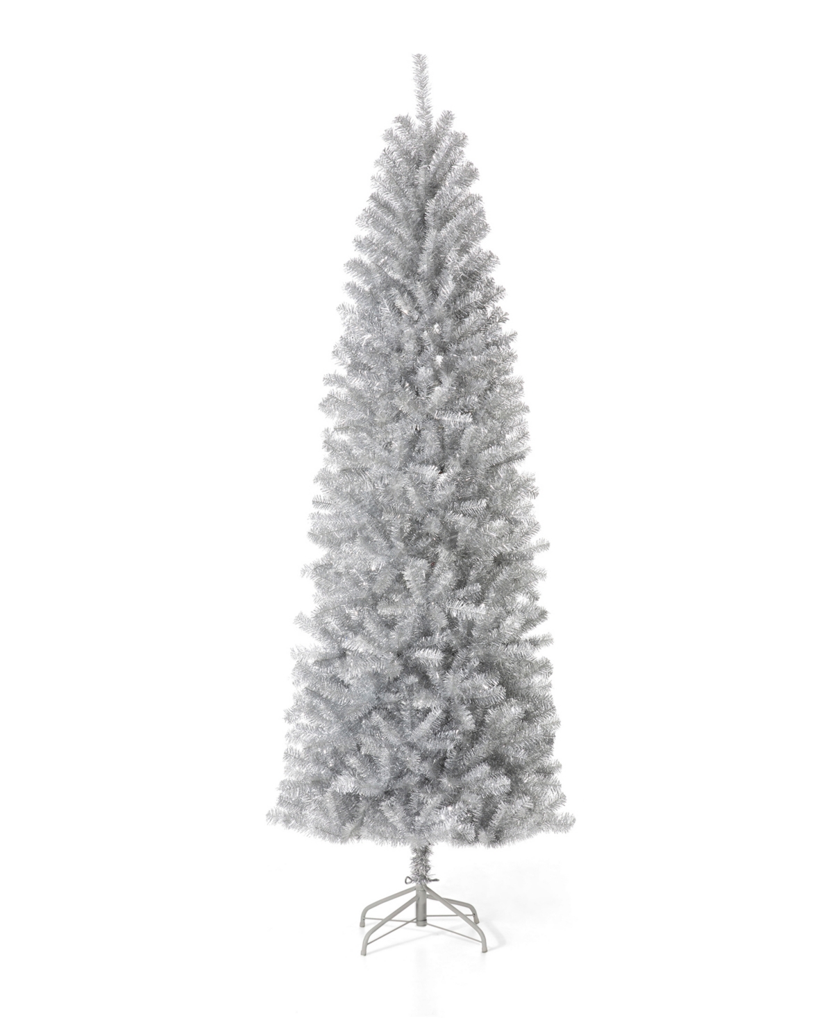 Click here for Glitzhome Silver-tone Tinsel Artificial Christmas... prices