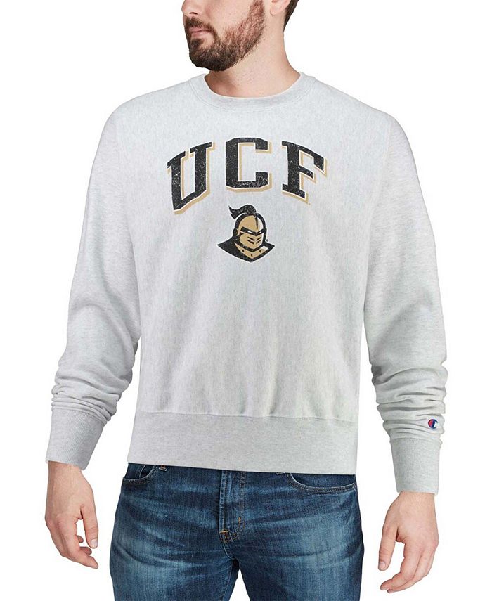 Champion Men's Gray UCF Knights Arch Over Logo Reverse Weave Pullover ...