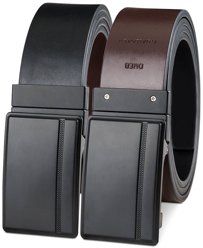 Alfani Men's Reversible Compression Buckle Belt, Created for Macy's ...