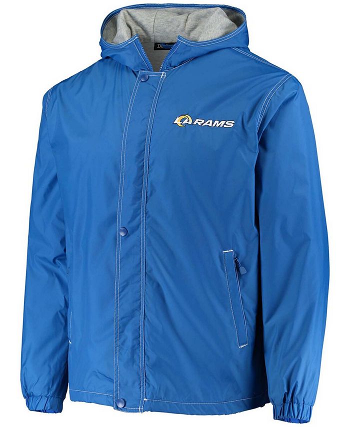 Dunbrooke Men's Royal, White Los Angeles Rams Legacy Stadium Full-Zip ...