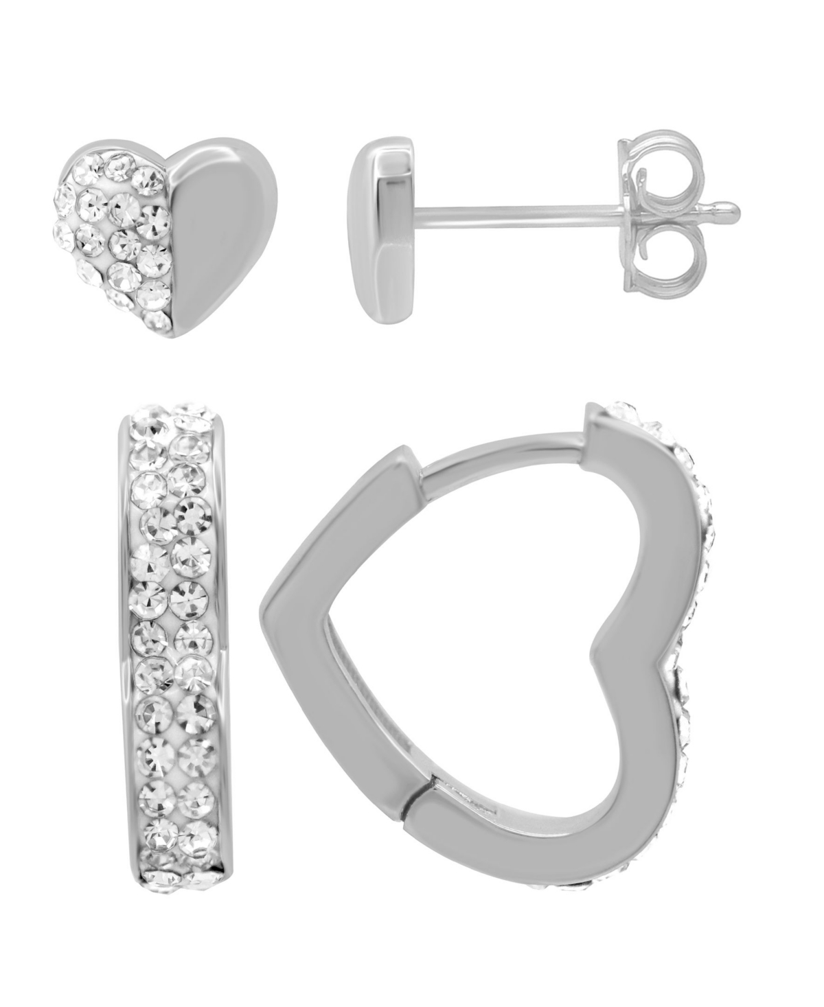 Click here for And Now This Gold or Silver Plated 2-Piece Heart a... prices