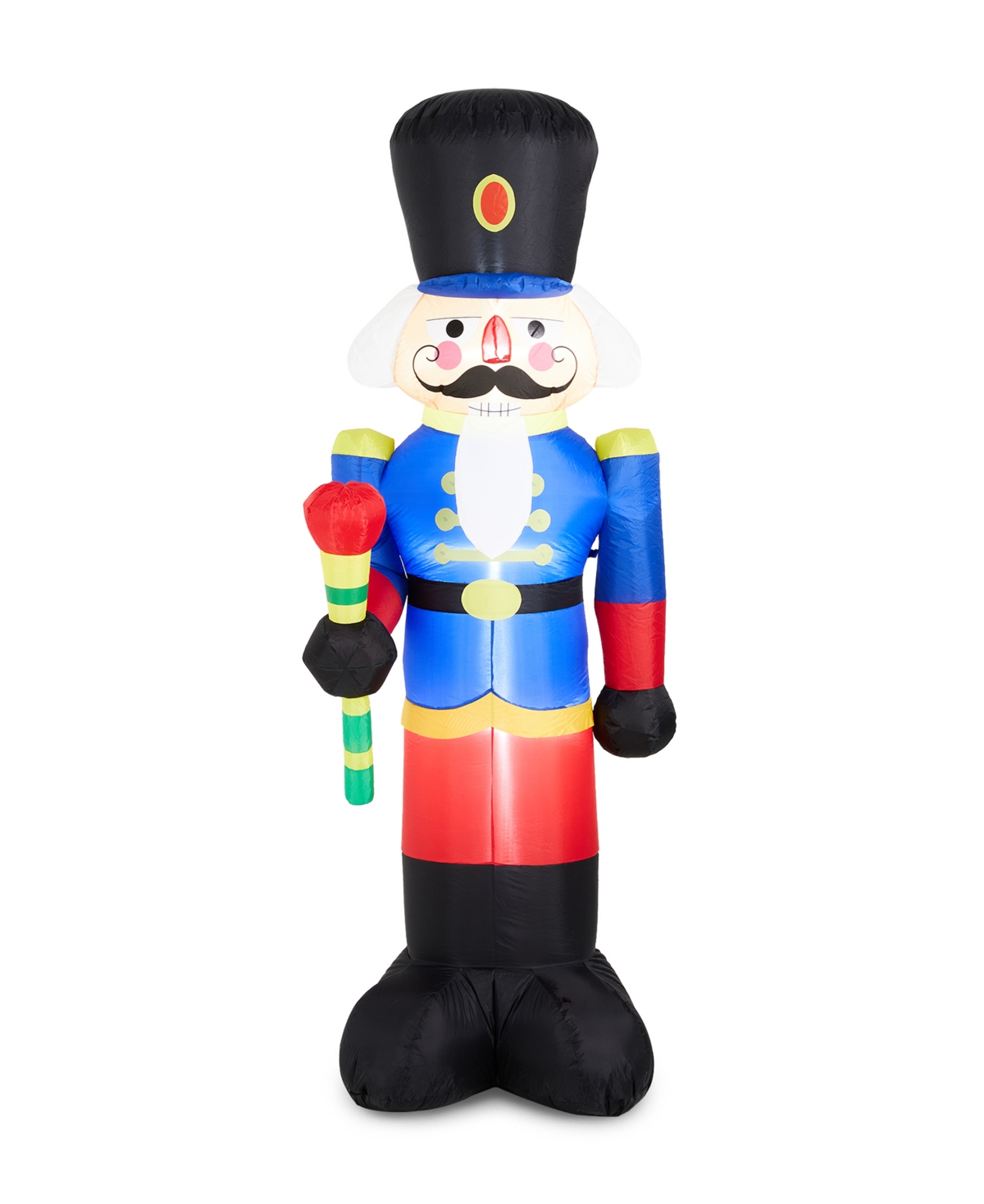 Click here for Glitzhome Lighted Inflatable Nutcracker Decor - Mu... prices