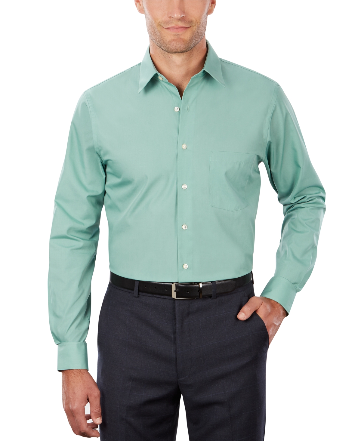 Click here for Van Heusen Mens Regular Fit Point Collar Poplin Dr... prices