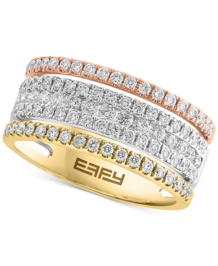 EFFY Collection EFFY® Multirow Diamond Statement Ring (7/8 ct. t.w.) in ...