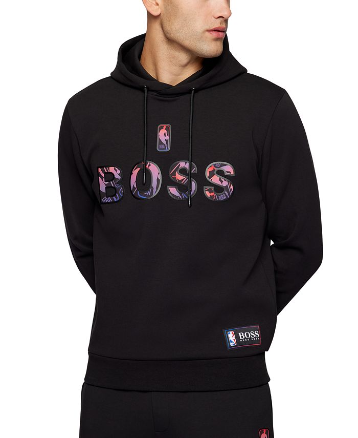 Hugo Boss BOSS Men's NBA Cotton-Blend Hoodie - Macy's