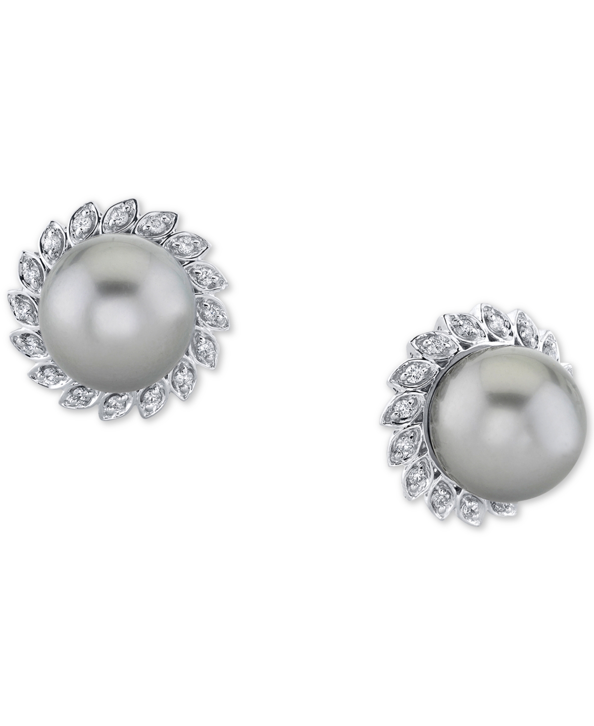 Click here for Cultured Tahitian Pearl (10mm) & Diamond (1/4 ct.... prices