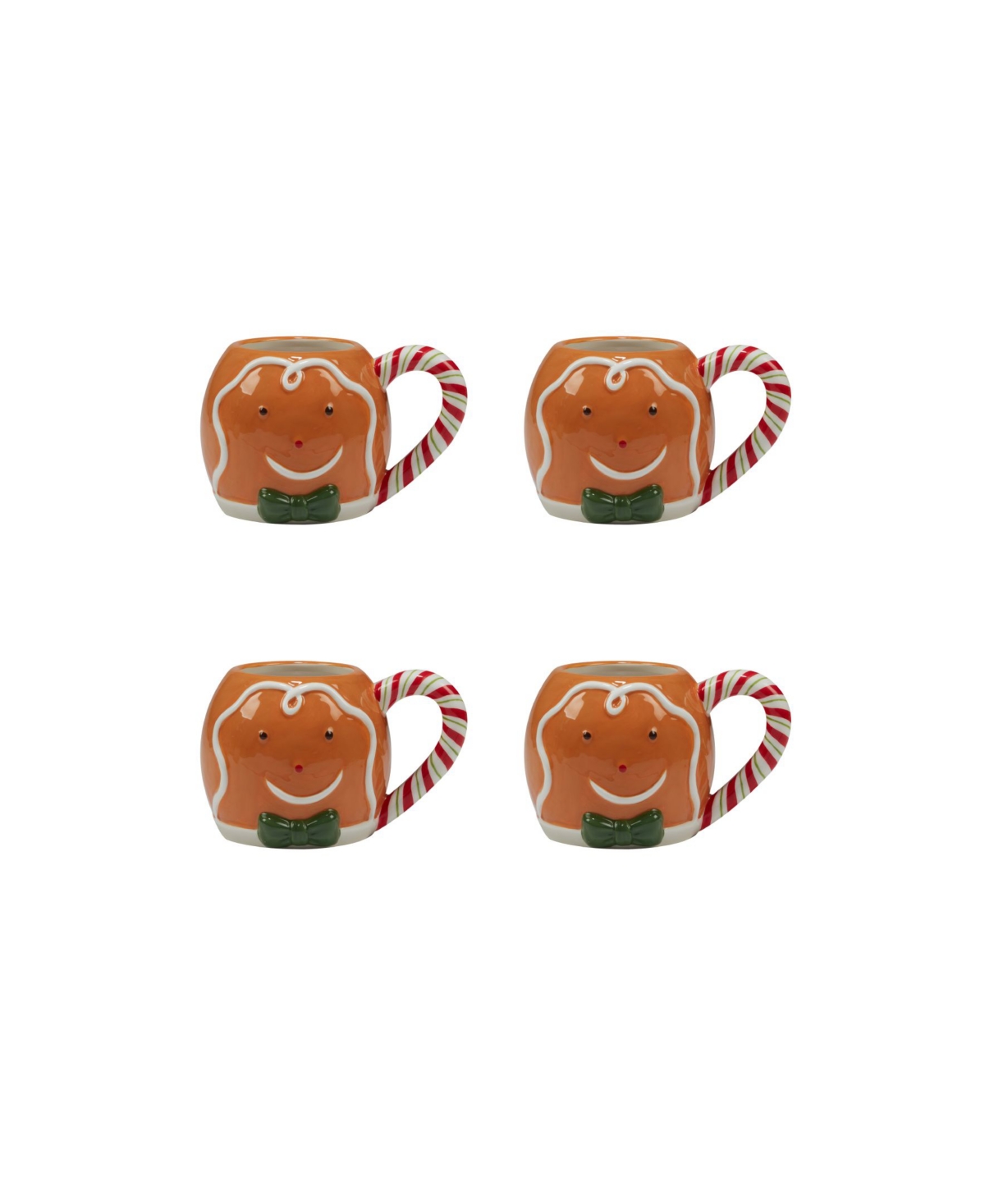 Click here for Holiday Magic Gingerbread 4 Piece 3D Mug Set - Bei... prices
