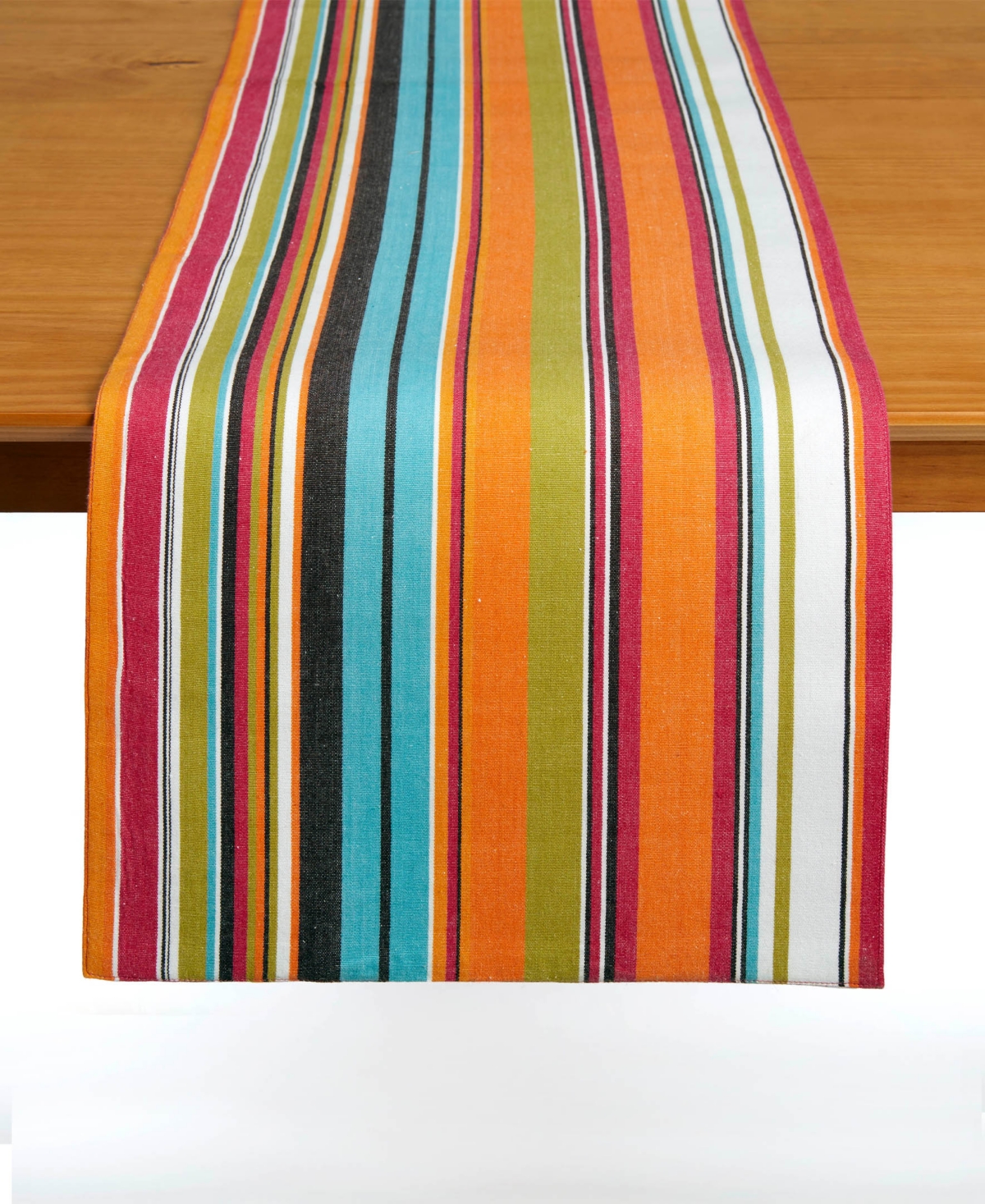 Tableau Salsa Stripe Table Runner, 72" X 14" In Multi | ModeSens