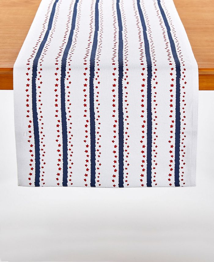 Tableau Mini Stars Printed Table Runner, 72" x 14" - Macy's