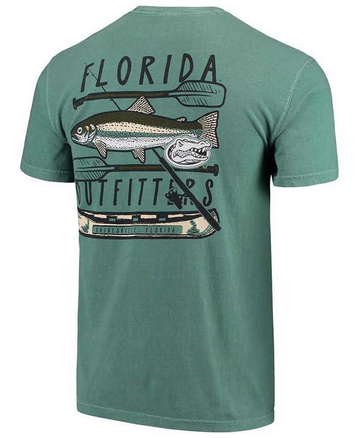 Image One Men's Green Florida Gators Fishing Stack Comfort Colors ...