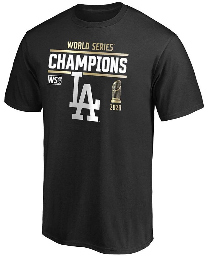Fanatics Men's Big and Tall Black Los Angeles Dodgers 2020 World Series ...
