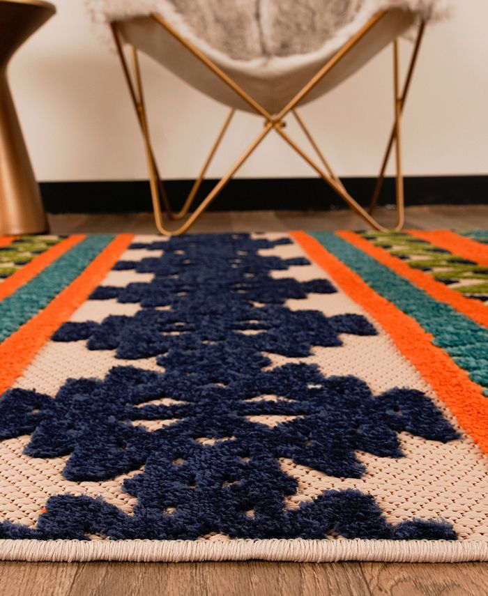 Main Street Rugs Open Doors 8018 2' x 7' Runner Outdoor Area Rug - Macy's
