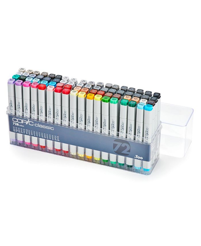Copic Classic Marker Set B, 72 Colors - Macy's