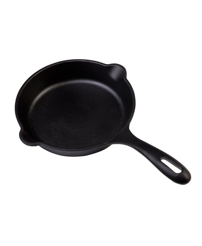 Victoria 6.5 Inch Mini Cast Iron Skillet. Small Frying Pan Seasoned ...