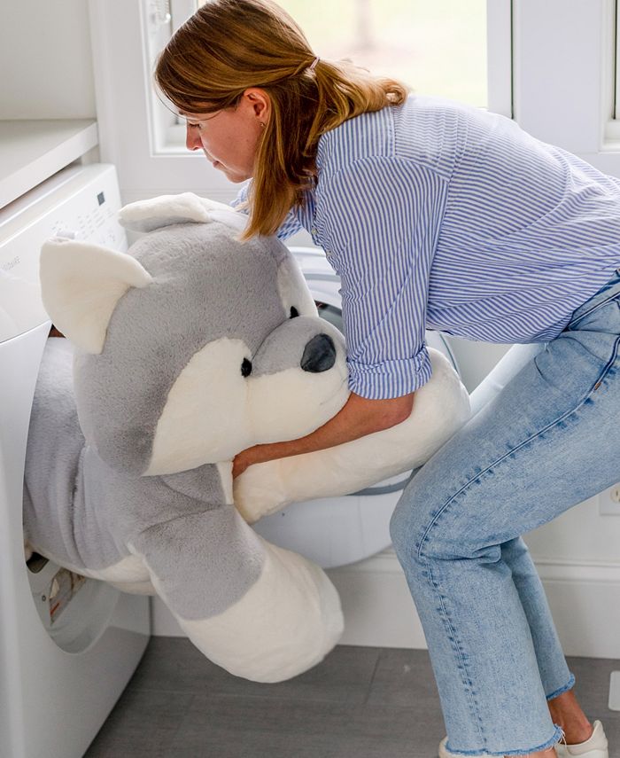 Animal Adventure Sqoosh2Poof Jumbo Husky Compression Plush - Macy's