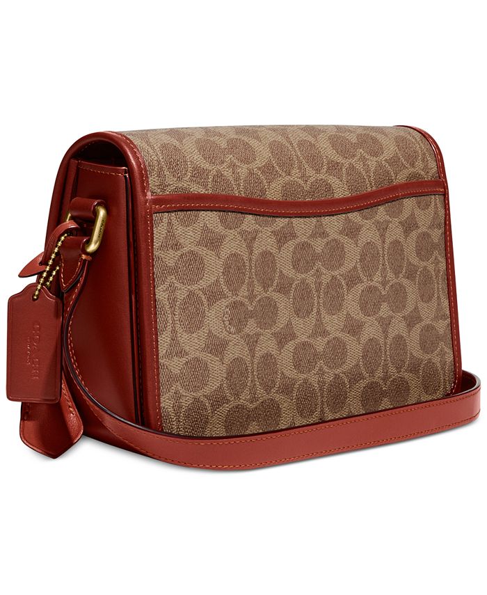 COACH Signature Coated Canvas Studio Shoulder Bag & Reviews - Handbags ...