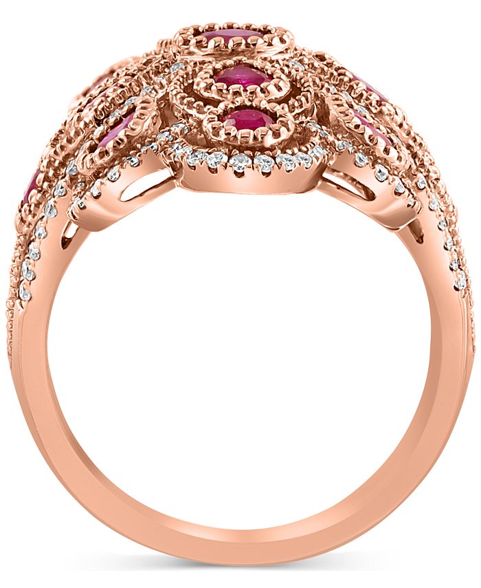 EFFY Collection EFFY® Ruby (2-5/8 ct. t.w.) & Diamond (3/8 ct. t.w ...