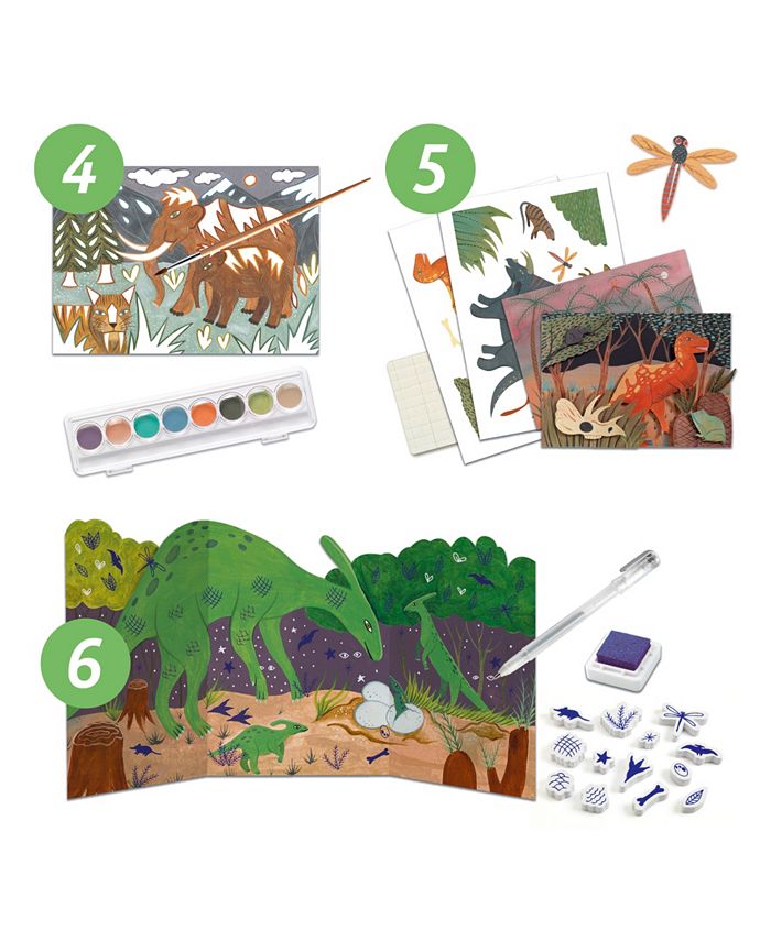DJECO 6-in-1 Multi Activity Craft Kit, Dino Box Multi Activity Kit - Macy's
