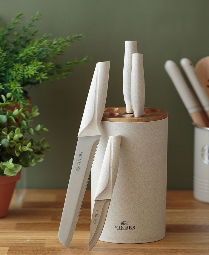 Viners Organic 5-Piece Knife Block Set - Macy's