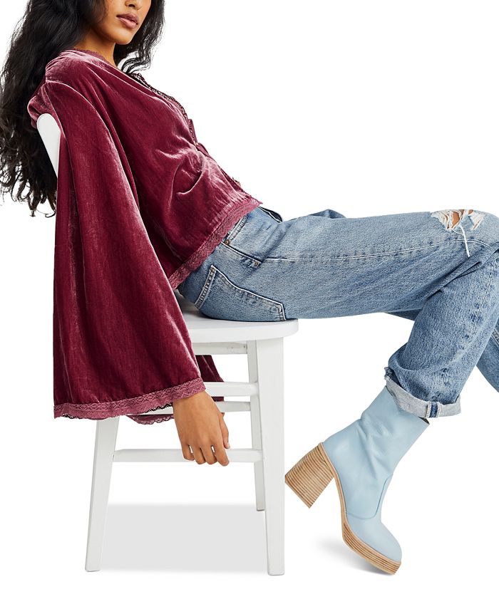 Free People Velvet Bed Jacket - Macy's