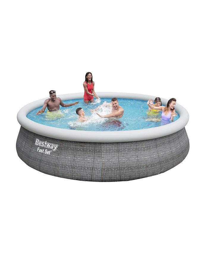Bestway - Fast Set 15' Round Inflatable Pool Set - Macy's