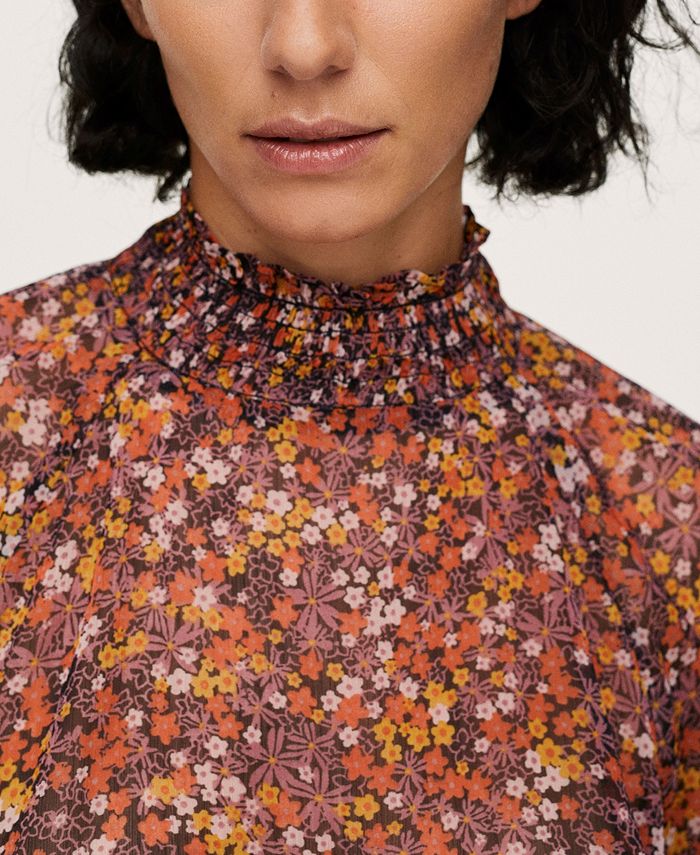 MANGO Women's Floral Print Blouse - Macy's