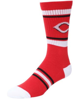 Men's Red Cincinnati Reds Stripe Crew Socks - Macy's