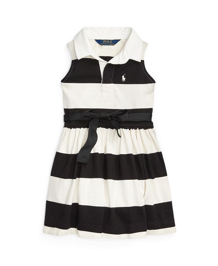 Polo Ralph Lauren Toddler Girls Rugby-Stripe Jersey Dress - Macy's