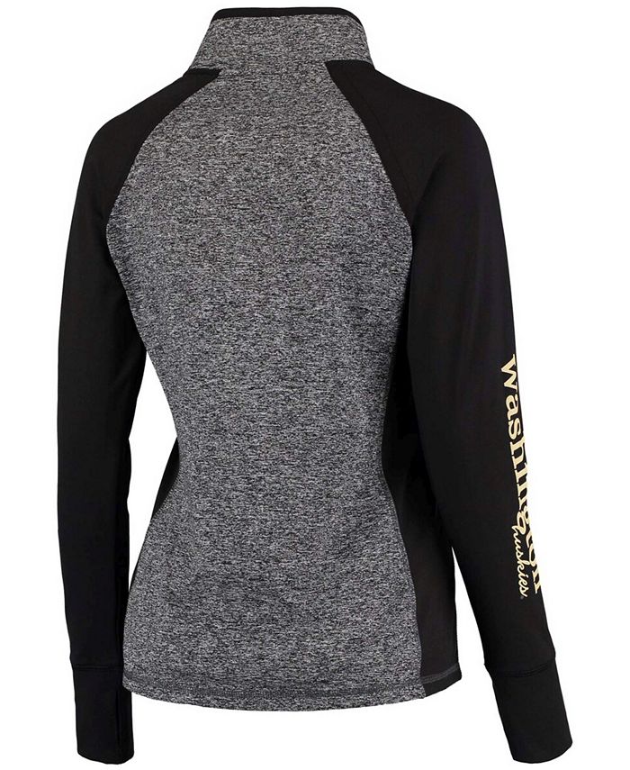 Camp David Women's Gray, Black Washington Huskies Finalist Quarter-Zip ...