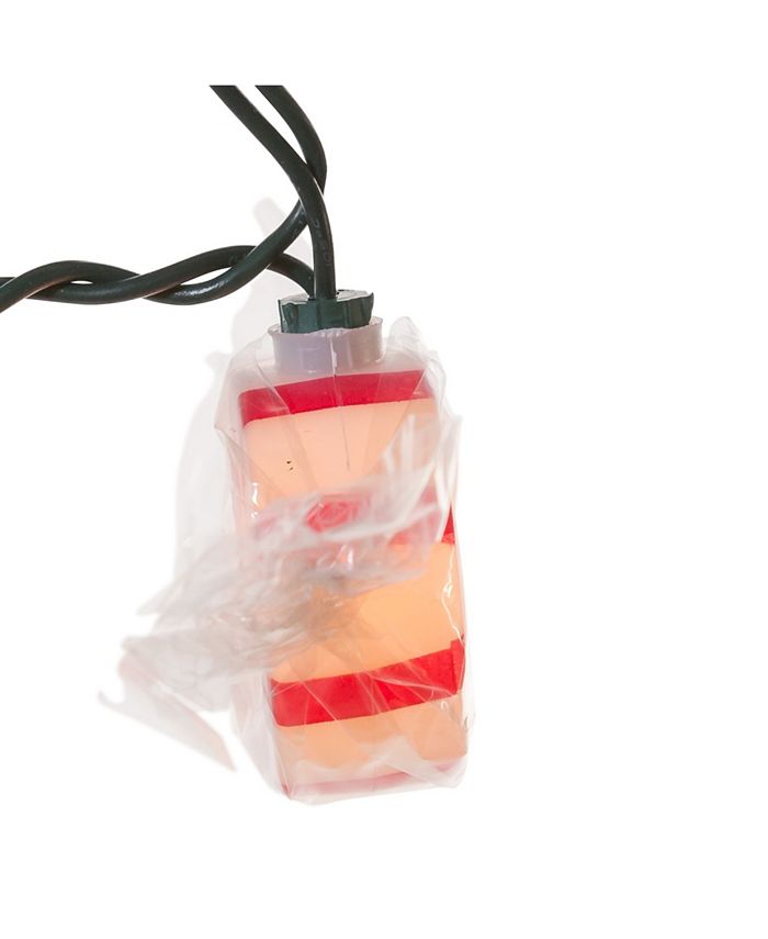 Kurt Adler 10-Light Red Peppermint Candy Light Set - Macy's