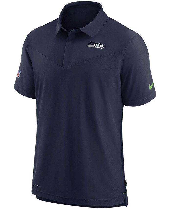 Nike Men's College Navy Seattle Seahawks Sideline UV Performance Polo ...