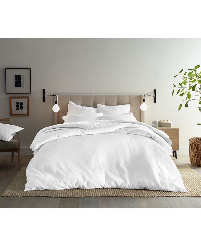 Oake Mixed Waffle 3-Pc. Comforter Set, Full/Queen, Created for Macy's ...