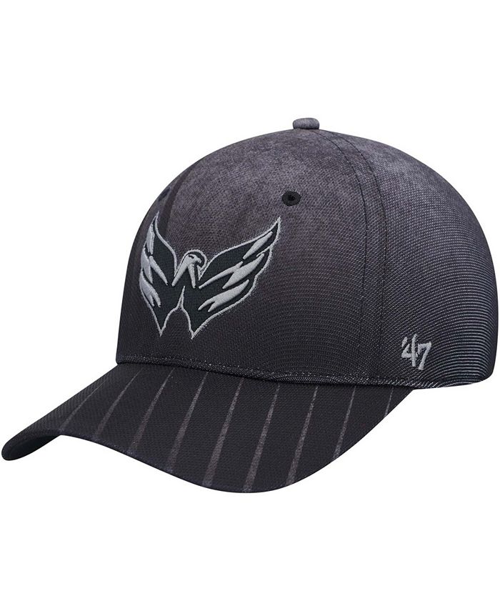 '47 Brand Men's Black Washington Capitals Dark Haze Team Solo Flex Hat ...