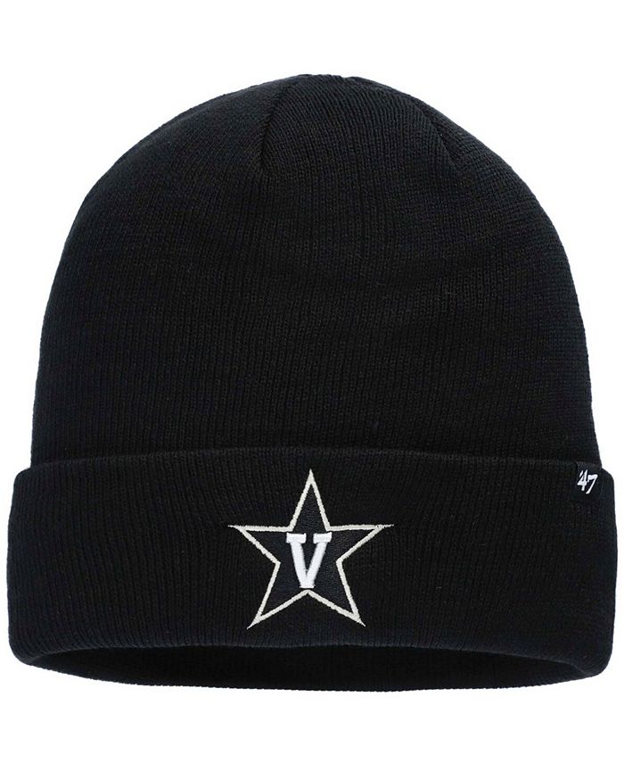 '47 Brand Men's Black Vanderbilt Commodores Raised Cuffed Knit Hat - Macy's